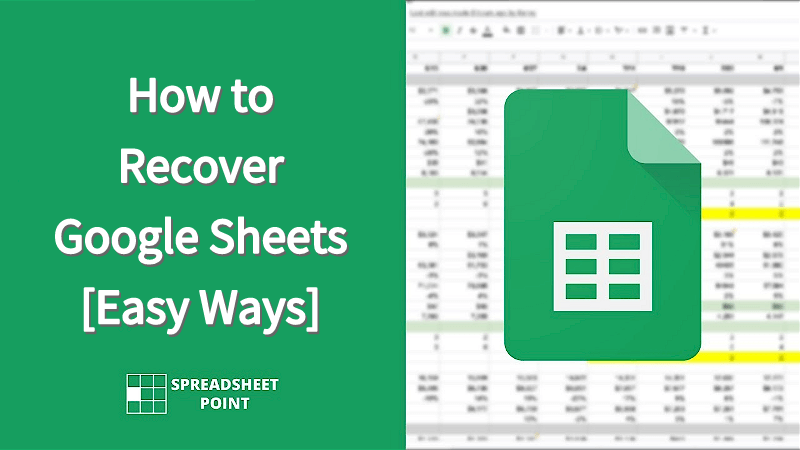 How To Recover Deleted Google Sheets 2024 Easy Ways 
